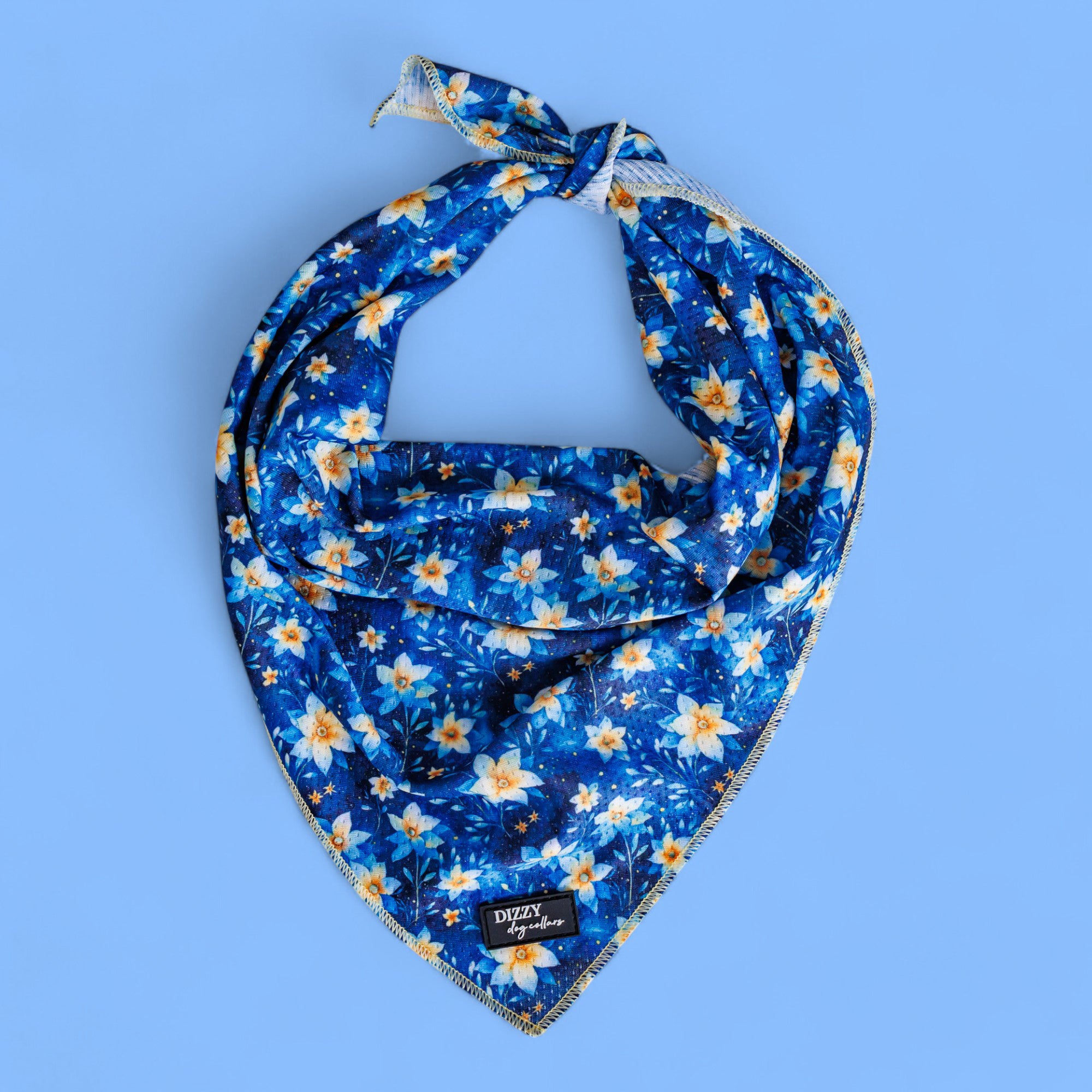 Greek Inspired Dog Bandana | Riviera Romance Tie Up – Dizzy Dog Collars