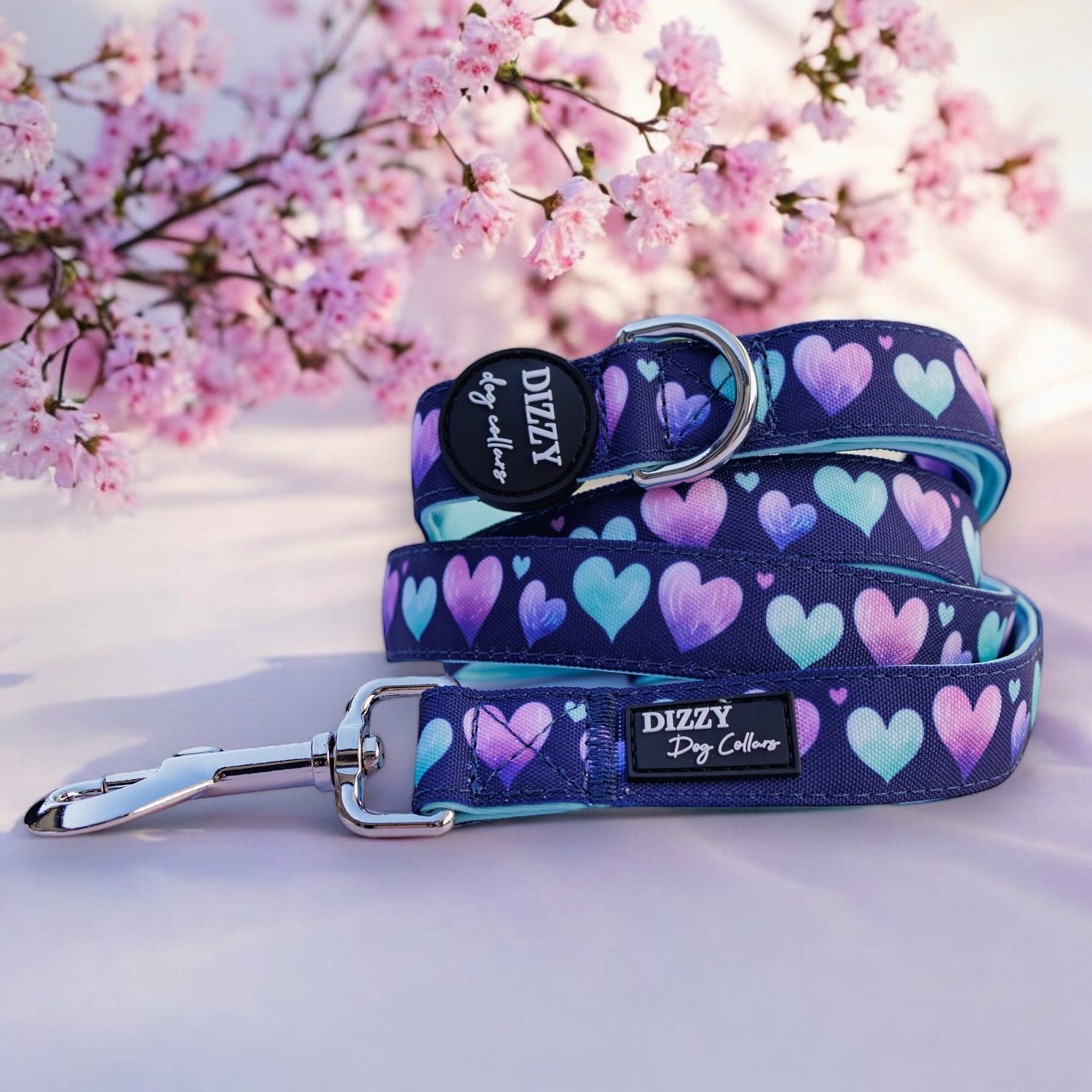 Hearts & Harmony Dog Leash | Fully Padded Dog Leash – Dizzy Dog Collars