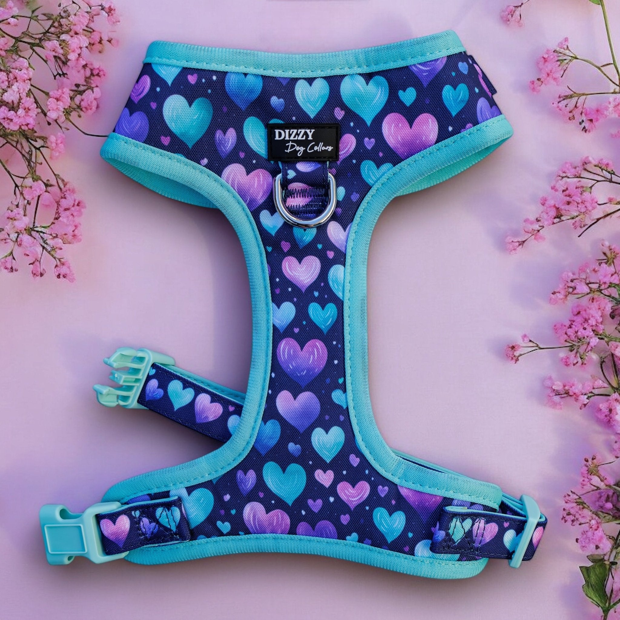 DOG HARNESS | Hearts & Harmony | Neck Adjustable Dog Harness – Dizzy ...