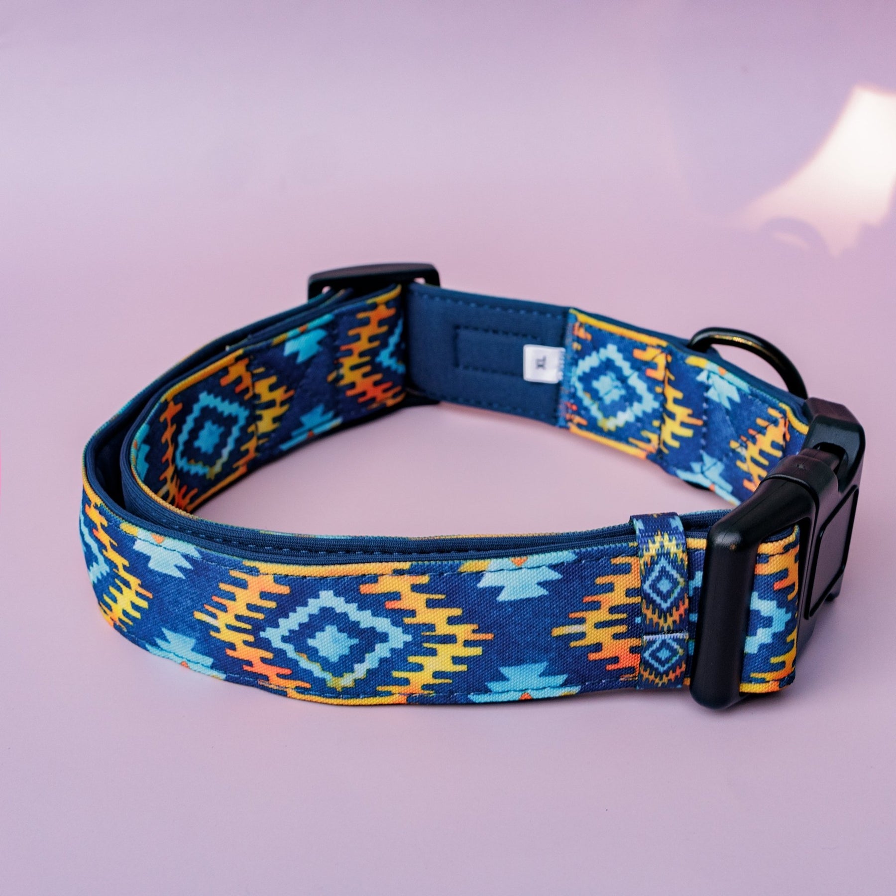 Extra Wide /// Aztec Empire Dog Collar | Canvas & Neoprene Dog Collar ...
