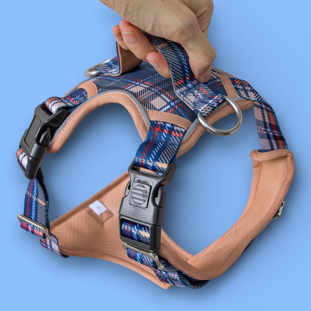 No Pull Dog Harness with Handle | Step In Reflective | Highland Charm ...