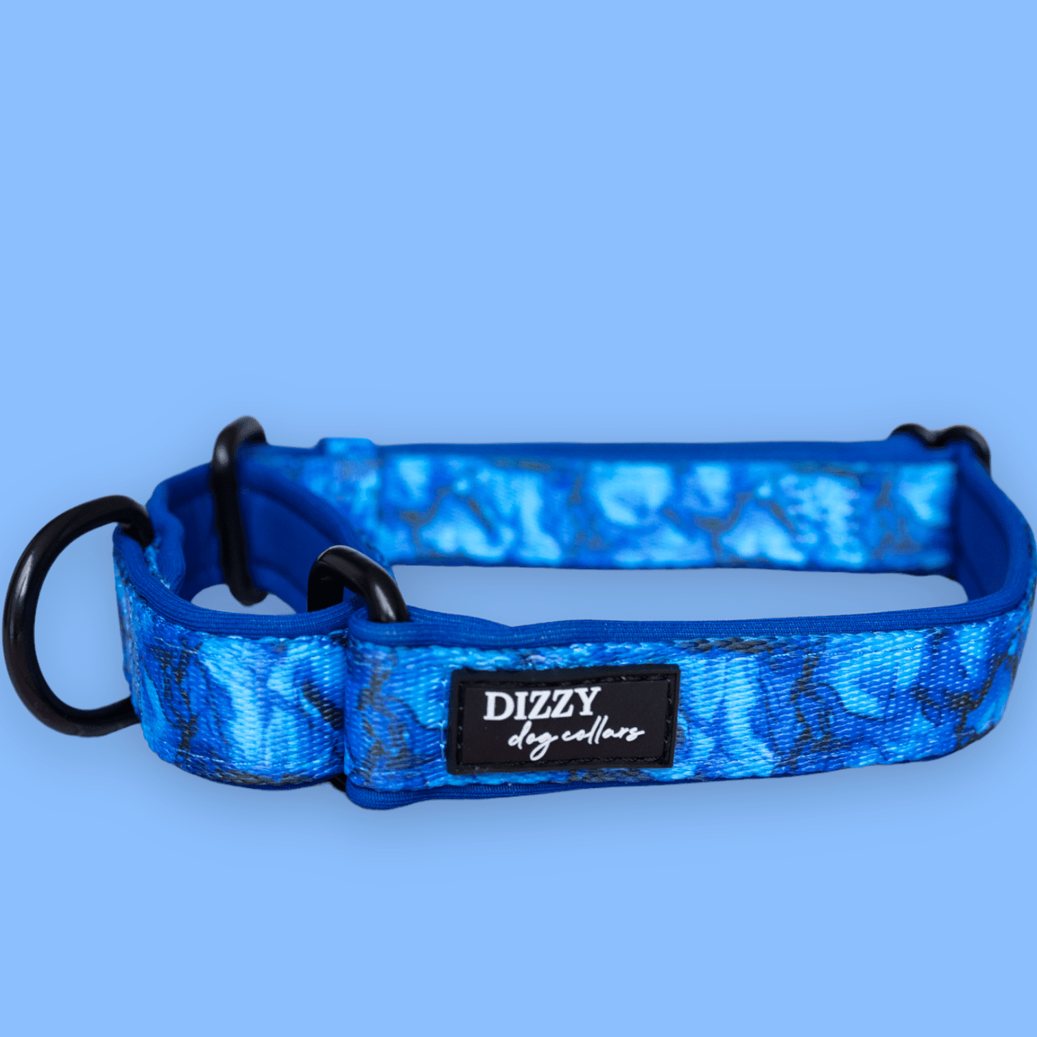 Martingale Dog Collar - Blue Marble – Dizzy Dog Collars