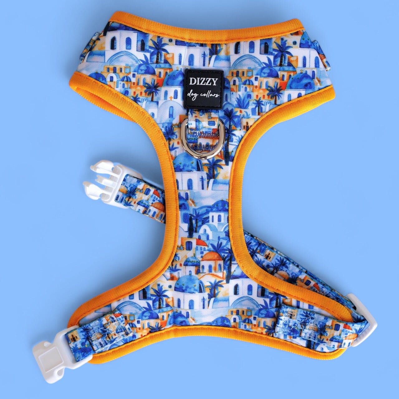 DOG HARNESS | Mediterranean Magic Neck Adjustable Dog Harness – Dizzy ...