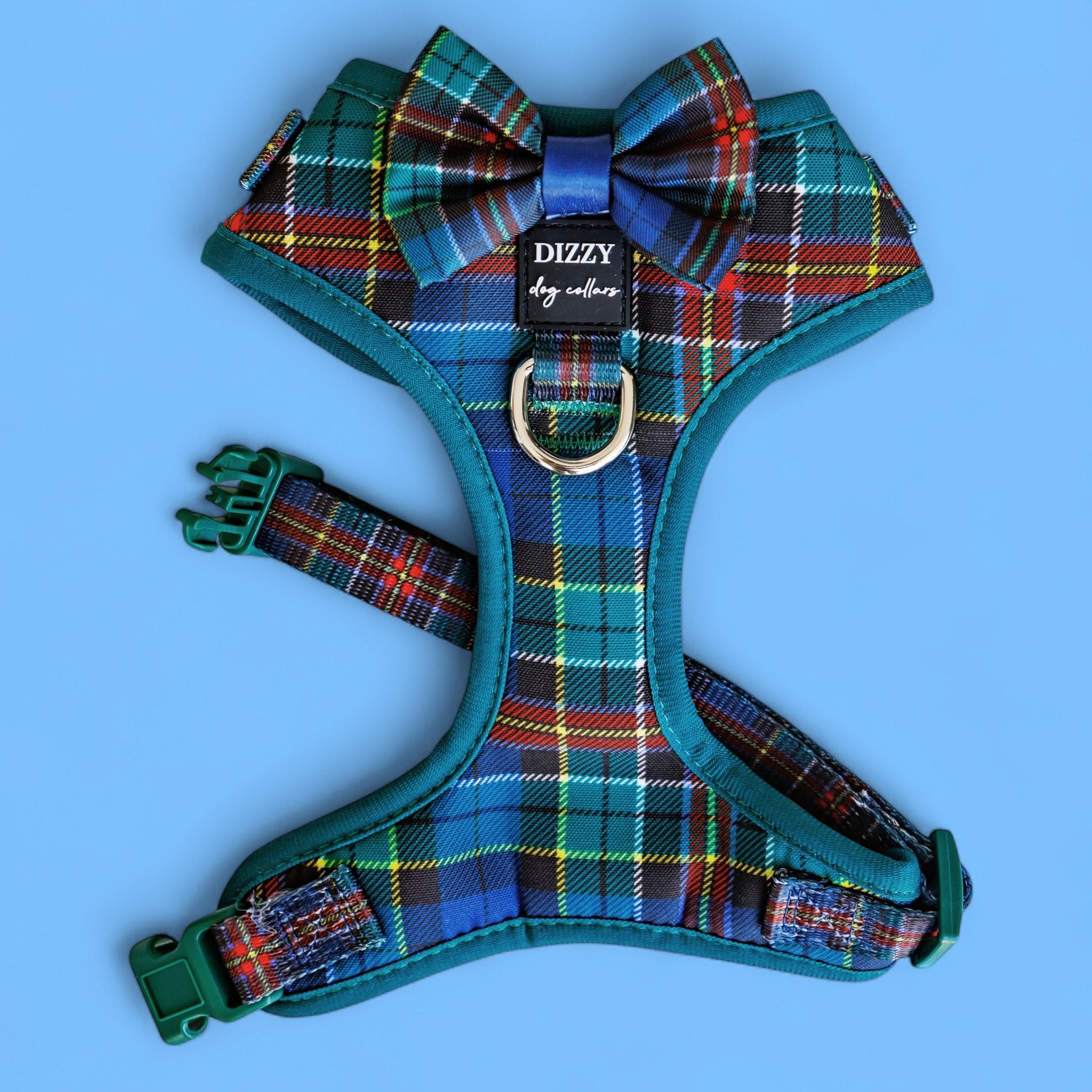 DOG HARNESS | The Hamish: Scottish Tartan | Adjustable Dog Harness wit ...