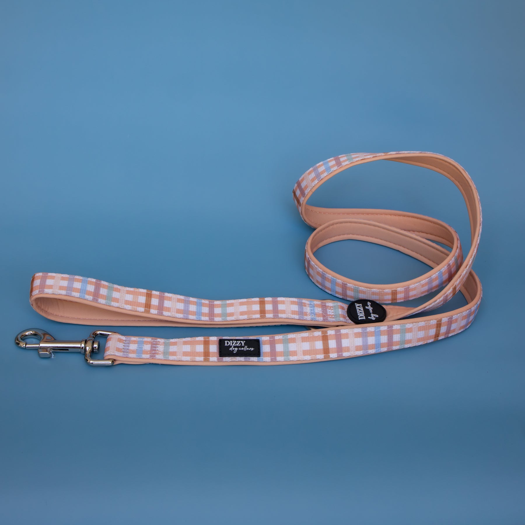 Vintage Gingham Dog Leash | Fully Padded Canvas & Neoprene Leash ...